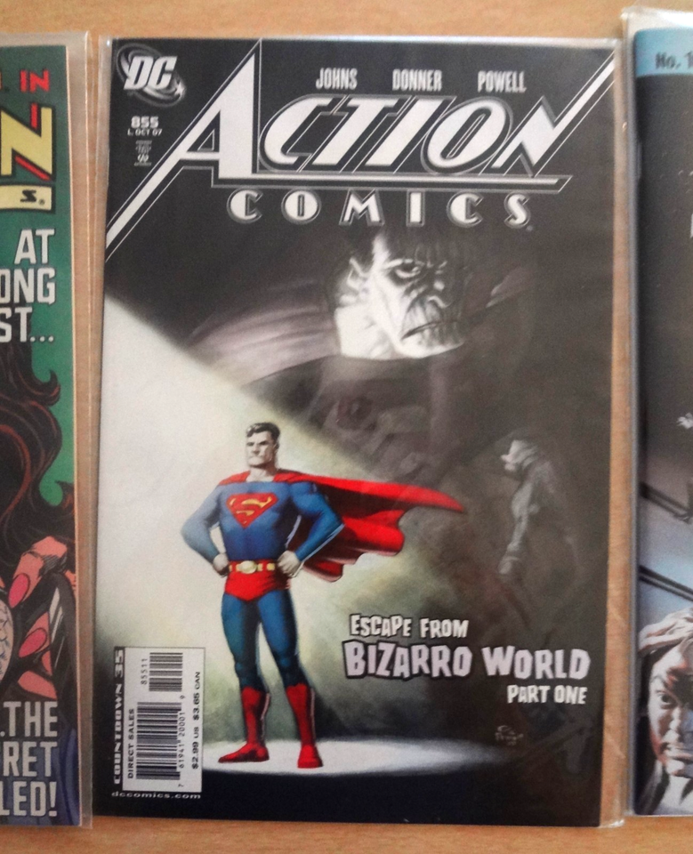 ACTION COMICS #662 x 2, #687 DIE CUT CVR, #855, and #1050 ALEX ROSS CVR ...