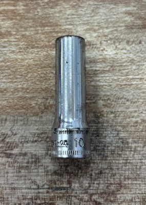 Snap On Tools SFSM10 3/8 Dr 6Pt Metric 10mm Flank Dr Deep Chrome Socket ...
