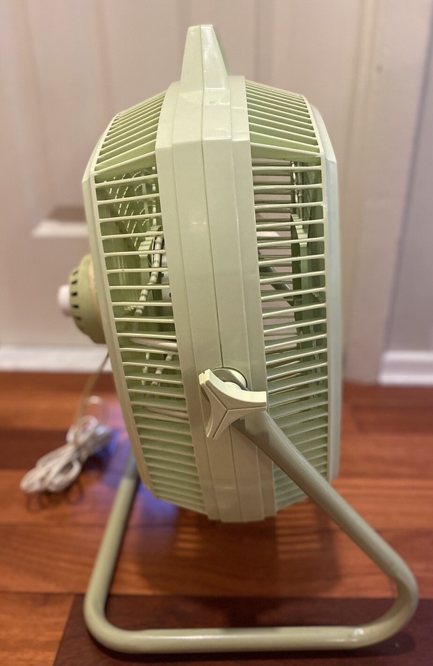 Retro Sears High Velocity 3 Speed Floor Fan Avocado Celery Green Vtg ...