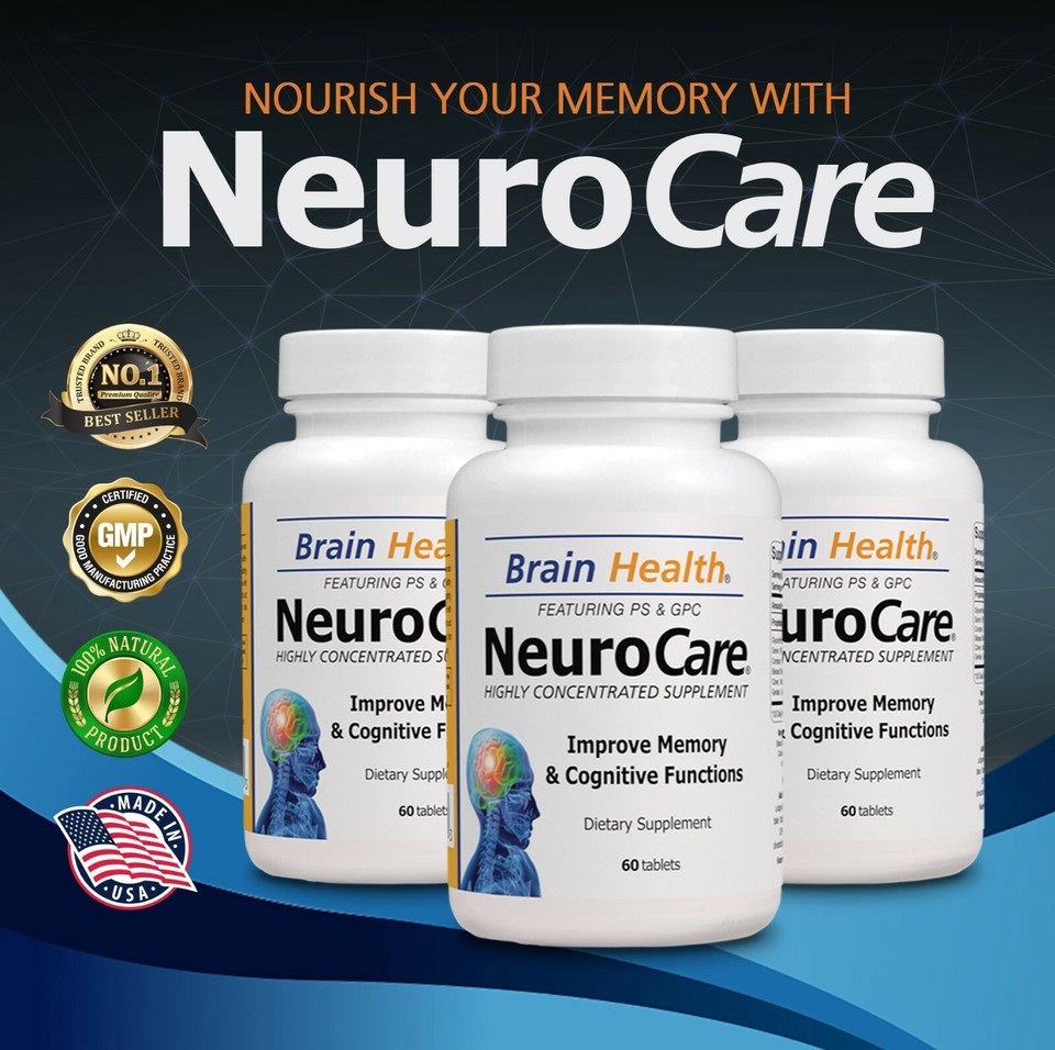 NeuroCare Natural Brain Health Supplement Support, Highly Concentrated ...