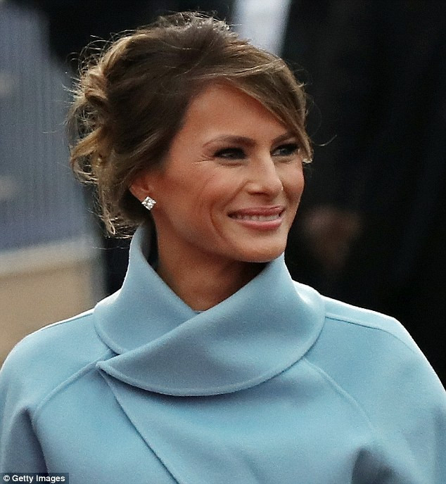 First Lady Melania Trump Princess Cut Diamond Earrings (President ...