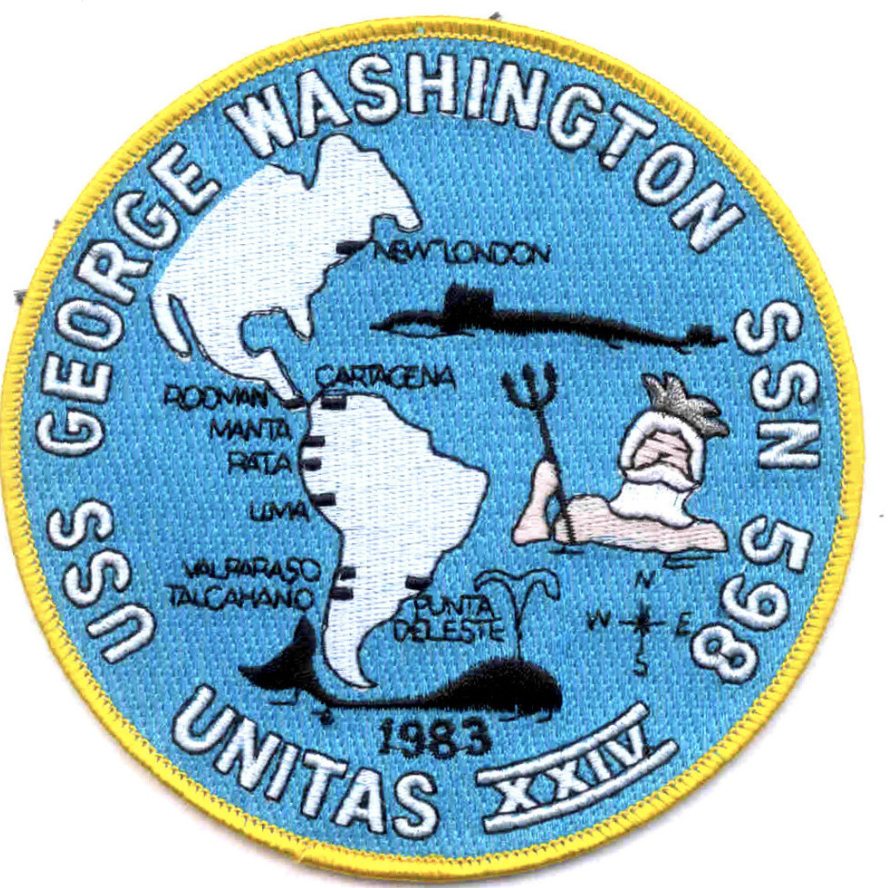 5" USS SSN-598 GEORGE WASHINGTON EMBROIDERED PATCH | eBay