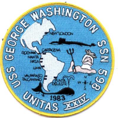 5" USS SSN-598 GEORGE WASHINGTON EMBROIDERED PATCH | eBay
