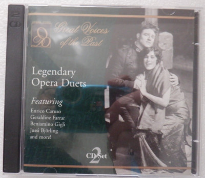 LEGENDARY OPERA DUETS (GREAT VOICES OF THE PAST) NEAR MINT 2 CD SET ...