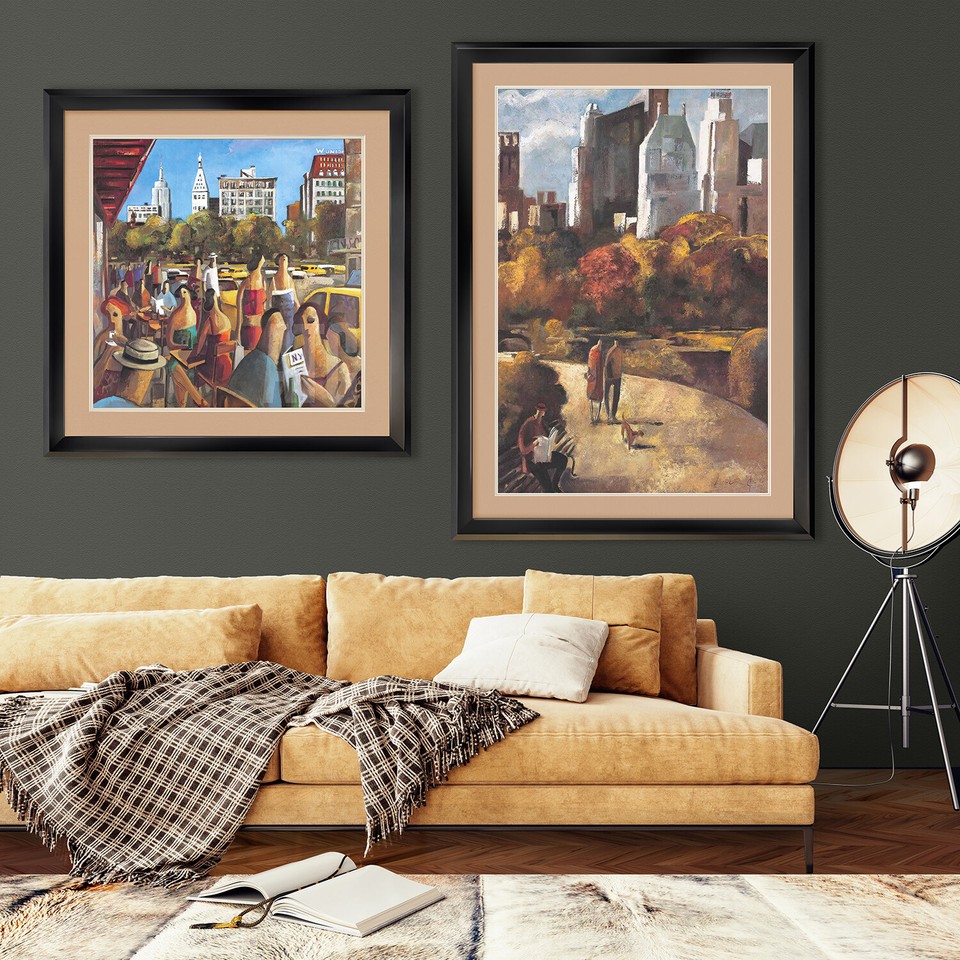 42W"x28H" NIGHTHAWKS by EDWARD HOPPER - PHILLIES BAR DOUBLE MATTE ...