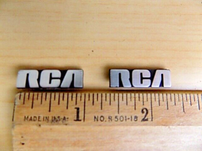 RCA Audio Speaker Badge Tag Logo Emblem ID Pair | eBay