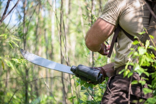 CASE LOT of 10 MACHETES - 18" Heavy Duty Heat Treated Steel Blade ...