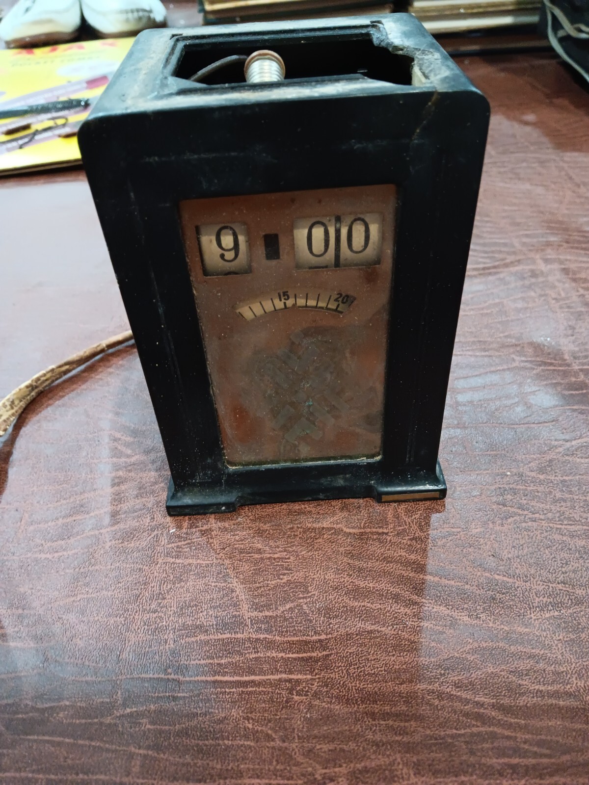 1933 Skyscraper Style Art Deco Telechron Model 8b01 "Cyclometer" Desk ...