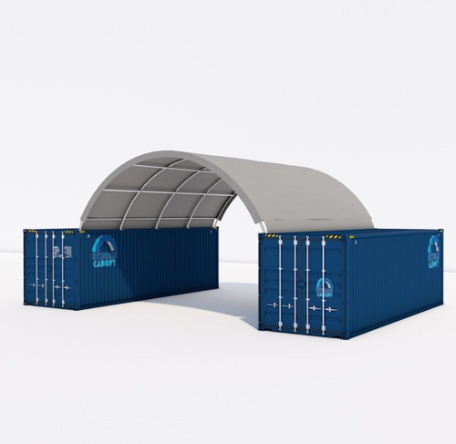 20W-20L-6.5H(ft) Shipping Container Roof Quonset Hut Shed Hoop Barns ...