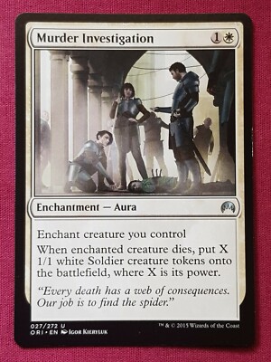 Magic The Gathering ORIGINS MURDER INVESTIGATION white card MTG | eBay