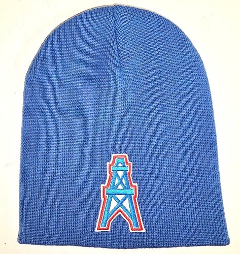 Houston Oilers Beanie 🏈Knit Hat 🏈VINTAGE NFL PATCH/LOGO 🏈6 Cool Colors ...