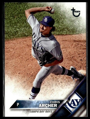 2016 Topps 521 Chris Archer Tampa Bay Rays Vintage Stock 64/99 Baseball ...