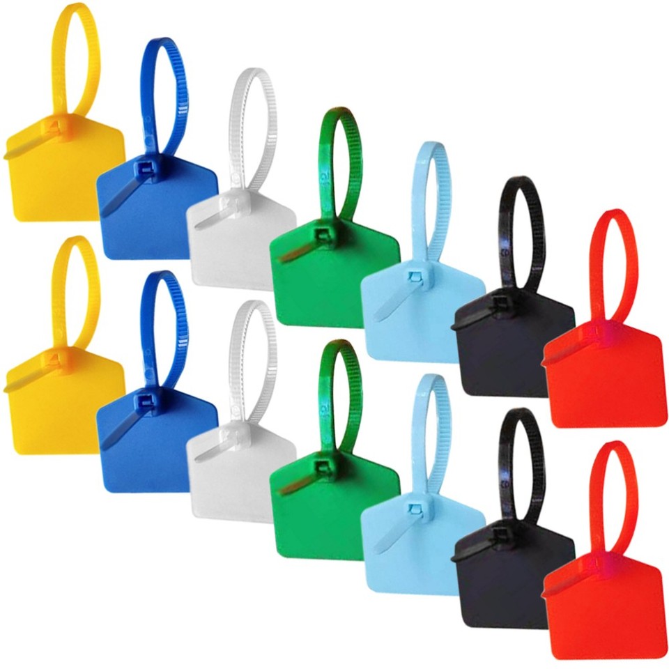 120 Pcs Nylon Cable Tie Identification Tags Zip Ties Labels Cord | eBay