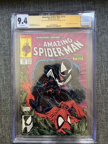 Amazing Spider-Man #316 ~ CGC 9.4 Signed ToddMcFarlane 1989 | eBay