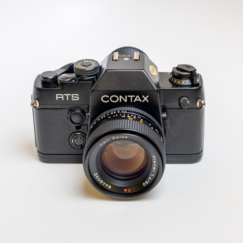 Contax RTS II Quartz SLR Film Camera Body w/ Carl Zeiss 50mm f/1.4 ...