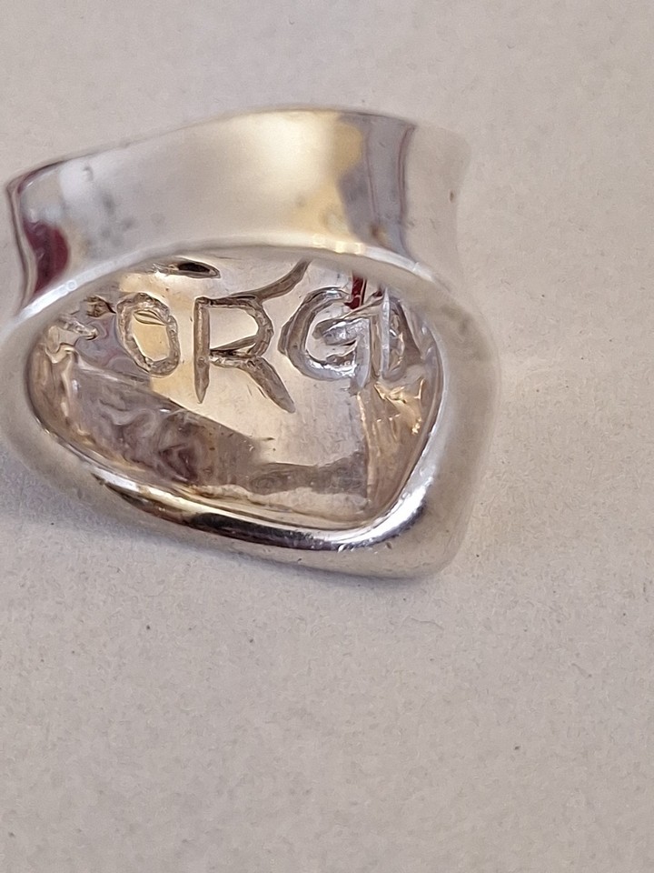 Vintage Robert Lee Morris RLM Studios 925 Silver Forgive Ring 13.6 g ...