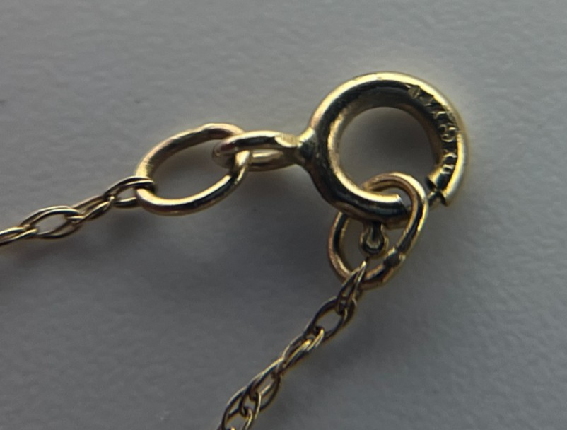 14K Yellow Gold 0.5mm Rope Chain Necklace 20” Diamond Cut Thin Dainty ...