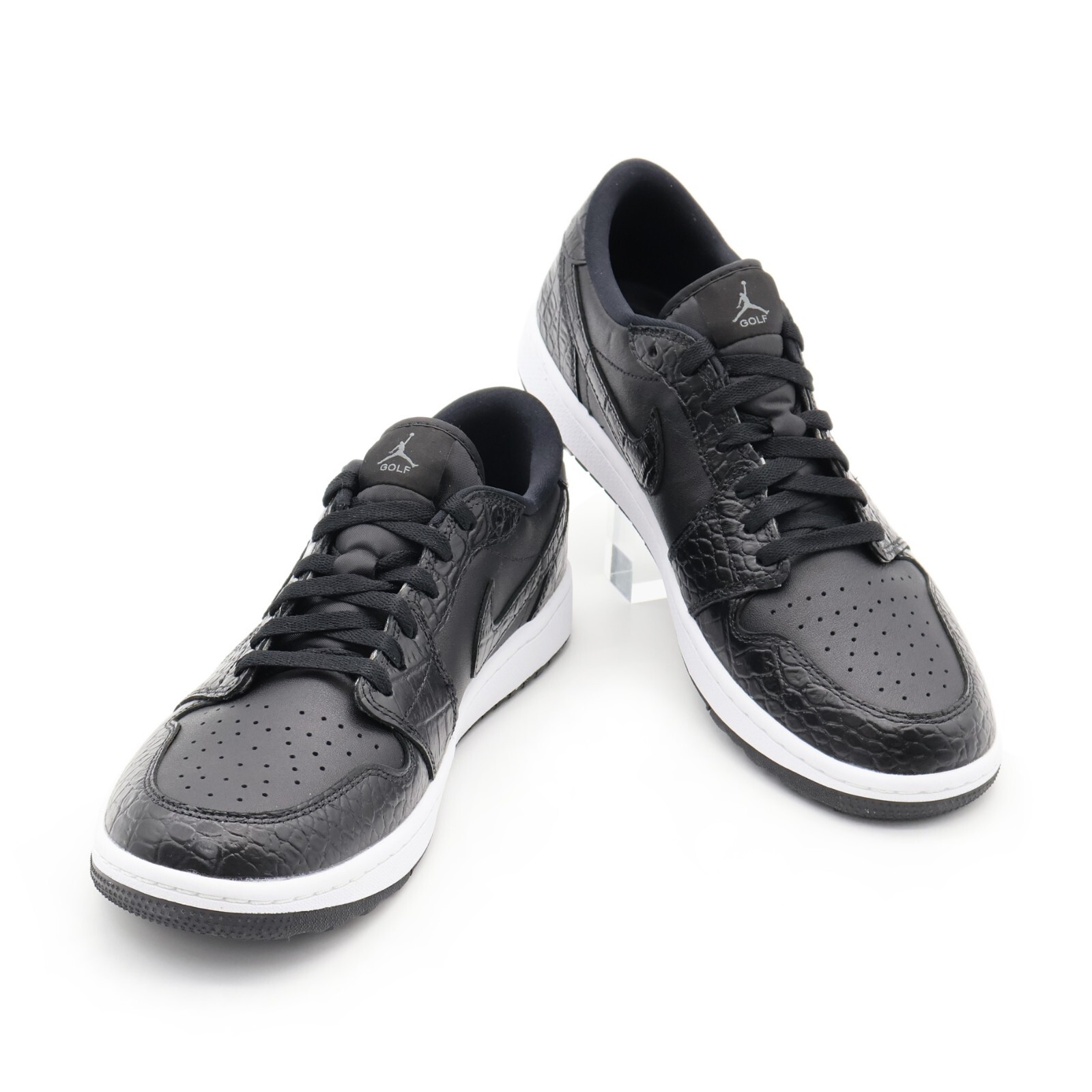 DD9315-003 Nike Air Jordan 1 Low Golf Black Crocodile Skin Iron Grey ...