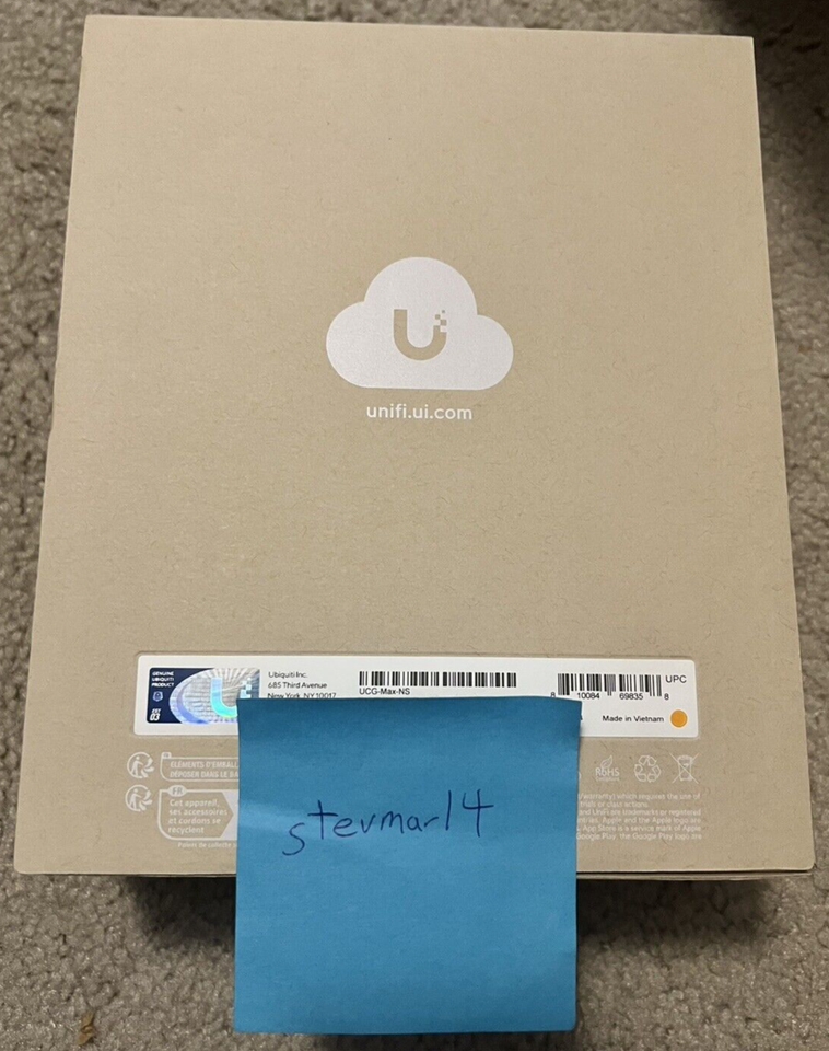 BRAND NEW SEALED UBIQUITI UNIFI CLOUD GATEWAY MAX (UCG-MAX-NS) IN HAND ...