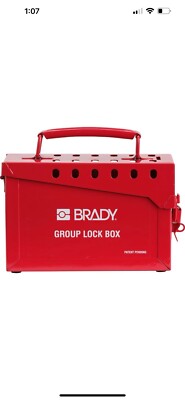 Brady Portable Group Lock Box - Red, Size Small (65699) | eBay