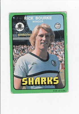 1978 Scanlens Rugby League Rick Bourke #116 | eBay