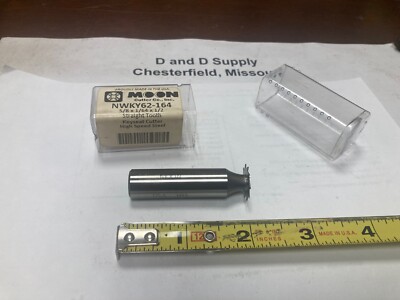 Moon NWKY62-164, 5/8" Diameter x 1/64" Wide, HSS KeySeat Cutter, 12 ...