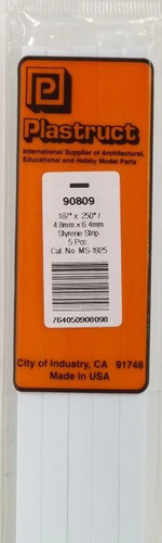 Plastruct 90809 Styrene Strip .187" x .250" x 10" (5) | eBay