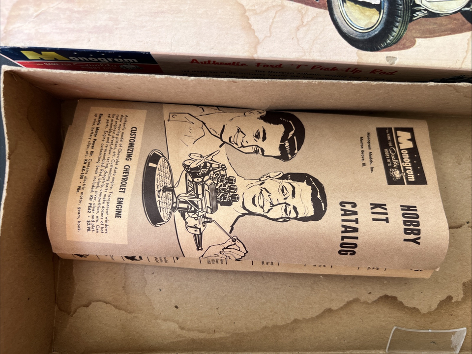 1960 Monogram Ford T Pickup Rod The Black Widow Box Some Parts And Kit Catalog | eBay