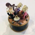 VTG ENESCO ANIMATED MUSIC BOX MICE TRIO PLAYING MUSICAL INSTRUMENTS ...