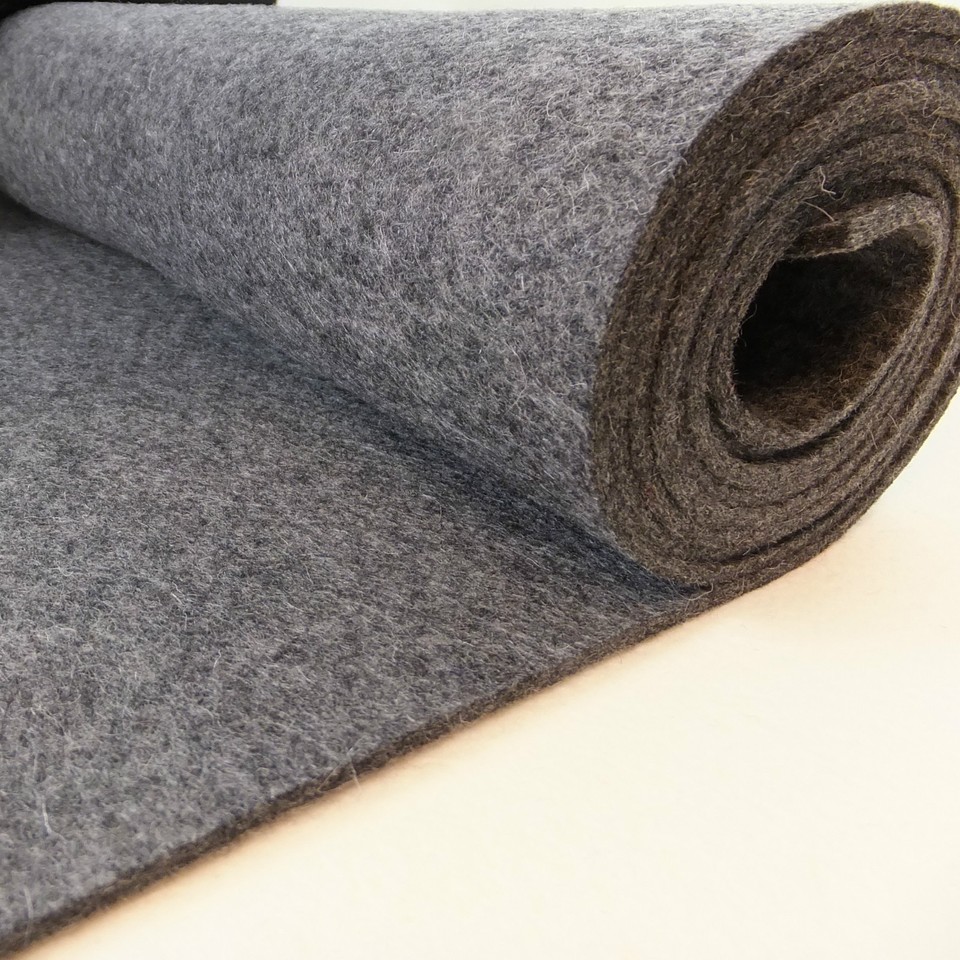 3mm - 4mm thick pressed 100% Wool Felt 60cm wide per 0.5 metre & sheets ...