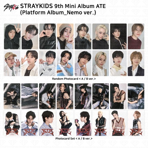 Stray Kids 9th Mini Album ATE Platform Nemo ver Official Photocard Chk ...