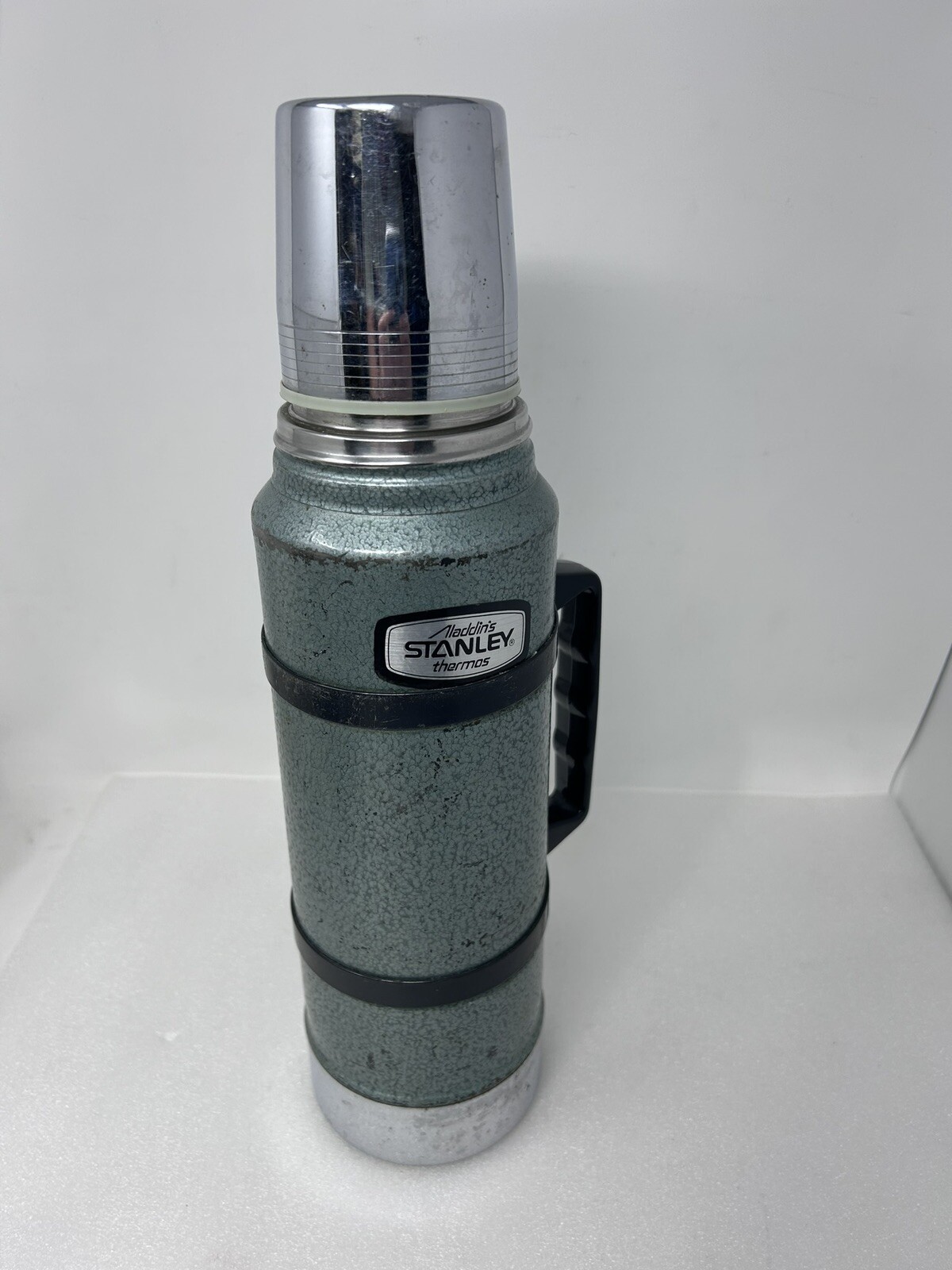 Aladdin Stanley Stainless Steel Thermos A-944C 1 Qt 32 OZ Vintage Green ...