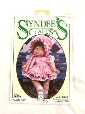 Vintage by Syndee’s Crafts Gabby Ann patterns SM,M,L stock no. 24006 | eBay