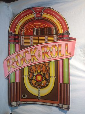Vintage Die Cut Beistle Co 1988 Cardboard Juke Box Rock Roll BY Clever ...