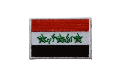 #5120 Iraq Flag Embroidery Iron On Patch-Small 1 7/8" | eBay