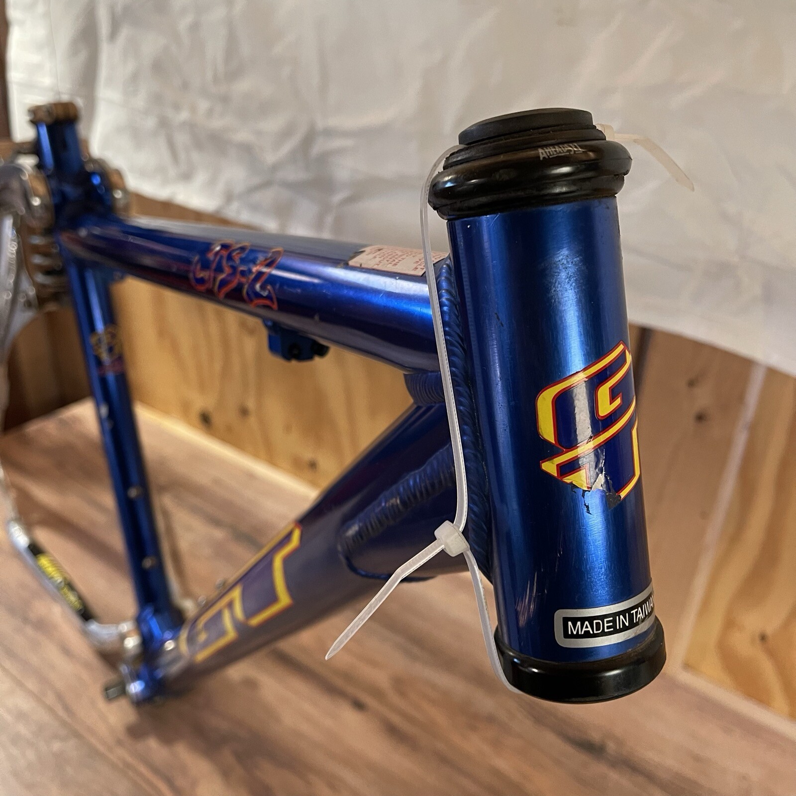Vintage GT LTS-2 19 Blue Anodized Full Suspension MTB Frame 26 Inch Rim ...