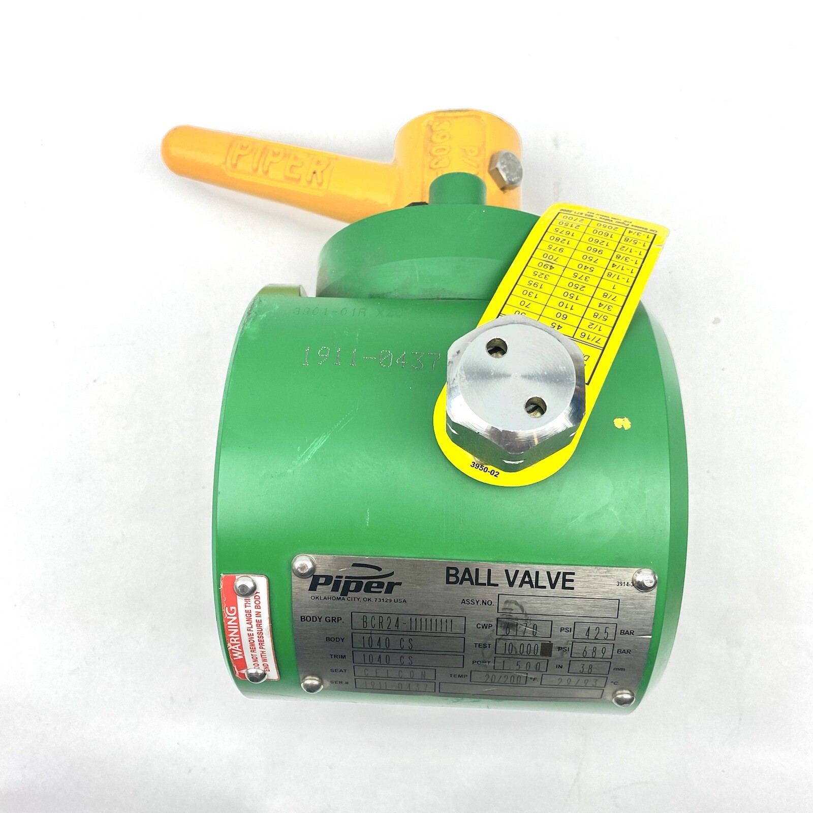 OIL STATES PIPER BALL SERIES PB VALVES BCR24, BODY 1040 CS, PORT 1.5 | eBay