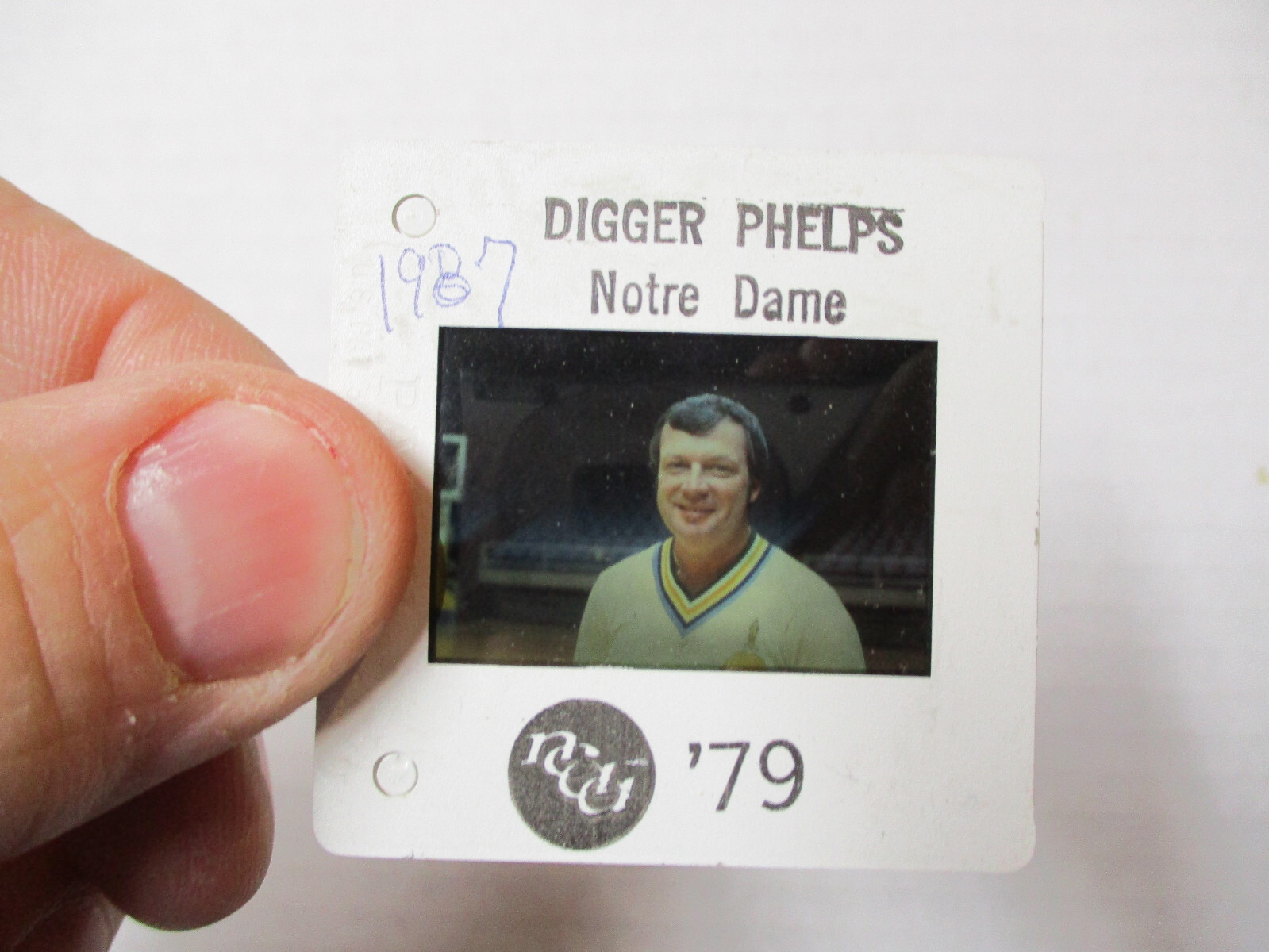 Vintage 1970's Digger Phelps Notre Dame Fighting Irish Negative Slide 2 ...