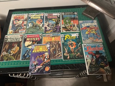 20¢ DC 11 BOOK LOT Swamp Thing House of Mystery Shadow Star Spangled ...