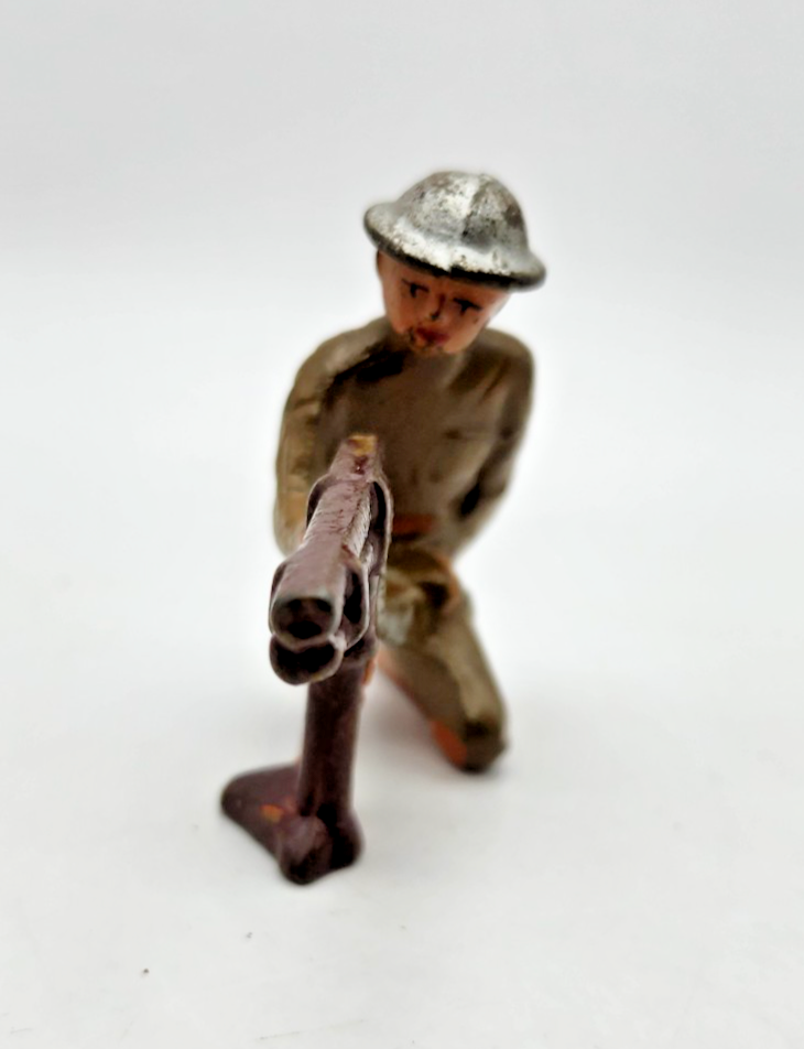 Barclay Manoil Cast Iron Soldier with Machine gun. b26 | eBay