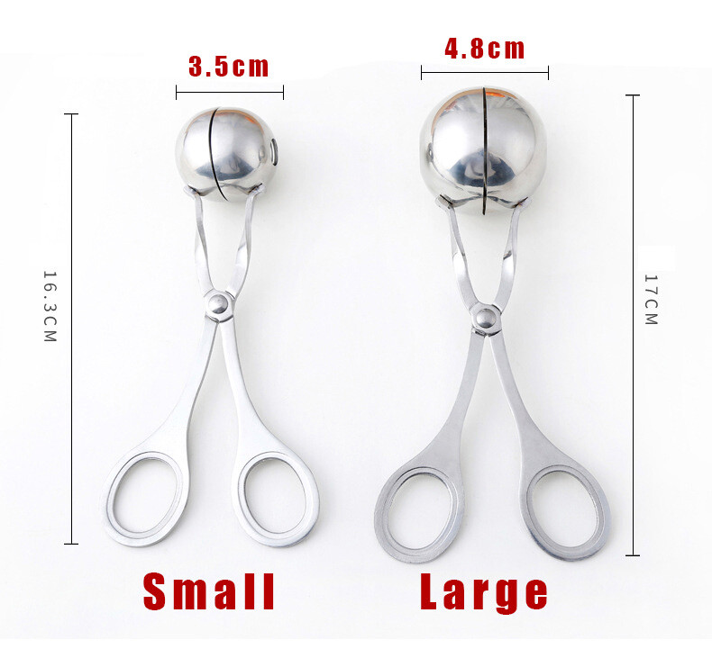 Meatball Maker Spoon Non Stick Thick Stainless Steel Meat Baller ...