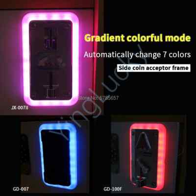 (Colorful)Coin Acceptor Frame Colorful LED Coin Acceptor Outer Frame ...