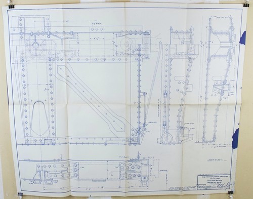 Pennsylvania PRR X31 X32 X33 Draft Gear Bolster 99992C 34.25” Blueprint ...