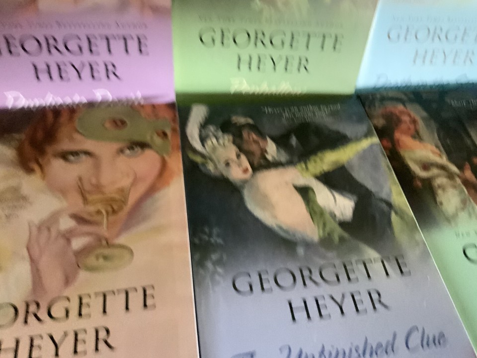 GEORGETTE HEYER LOT OF 12 MYSTERY BOOKS! LIKE NEW Agatha Christie Style ...