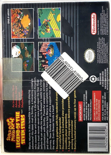 Super Mario RPG: Legend of the Seven Stars (Nintendo SNES,, 1996) for ...