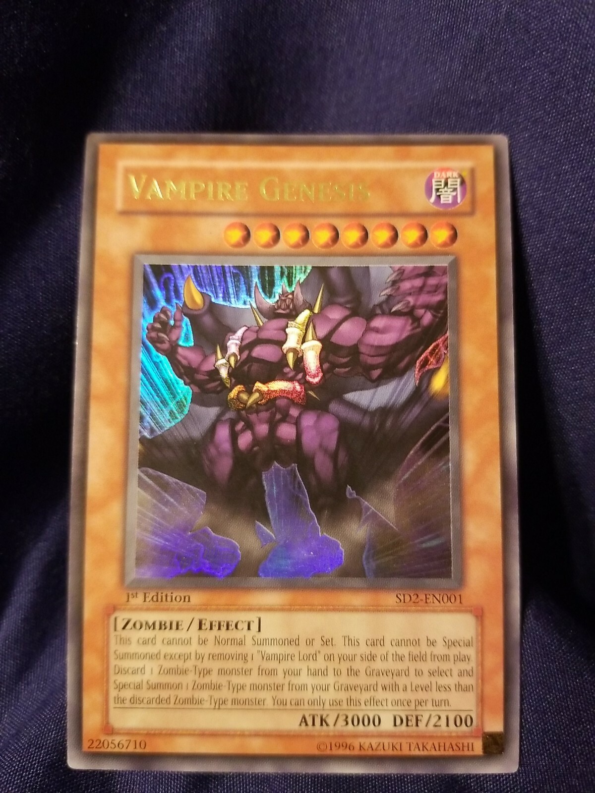 Yu-Gi-Oh! TCG Vampire Genesis Structure Deck SD2-EN001 1st Edition ...