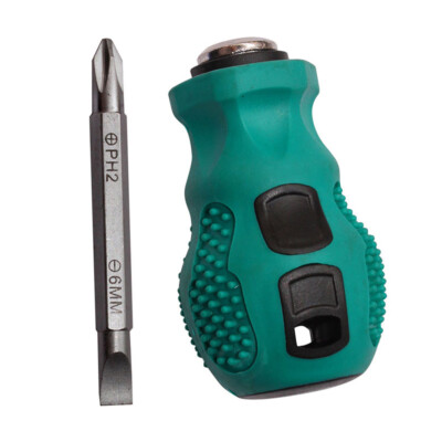 Dual-purpose Slotted Cross-Stubby Screwdriver Short Repair Hand ...
