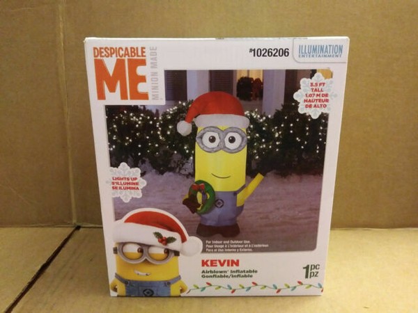 Universal Minion Kevin Lighted Christmas Airblown Inflatables Outdoor ...