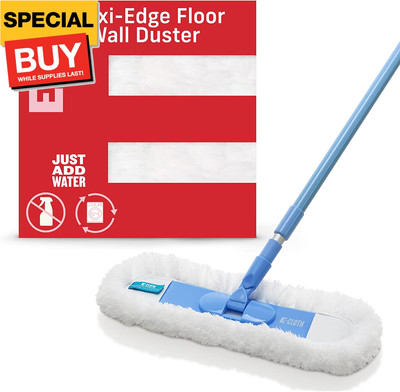 Flexi-Edge Floor & Wall Duster, Reusable Dusting Mop for Floor Cleaning ...