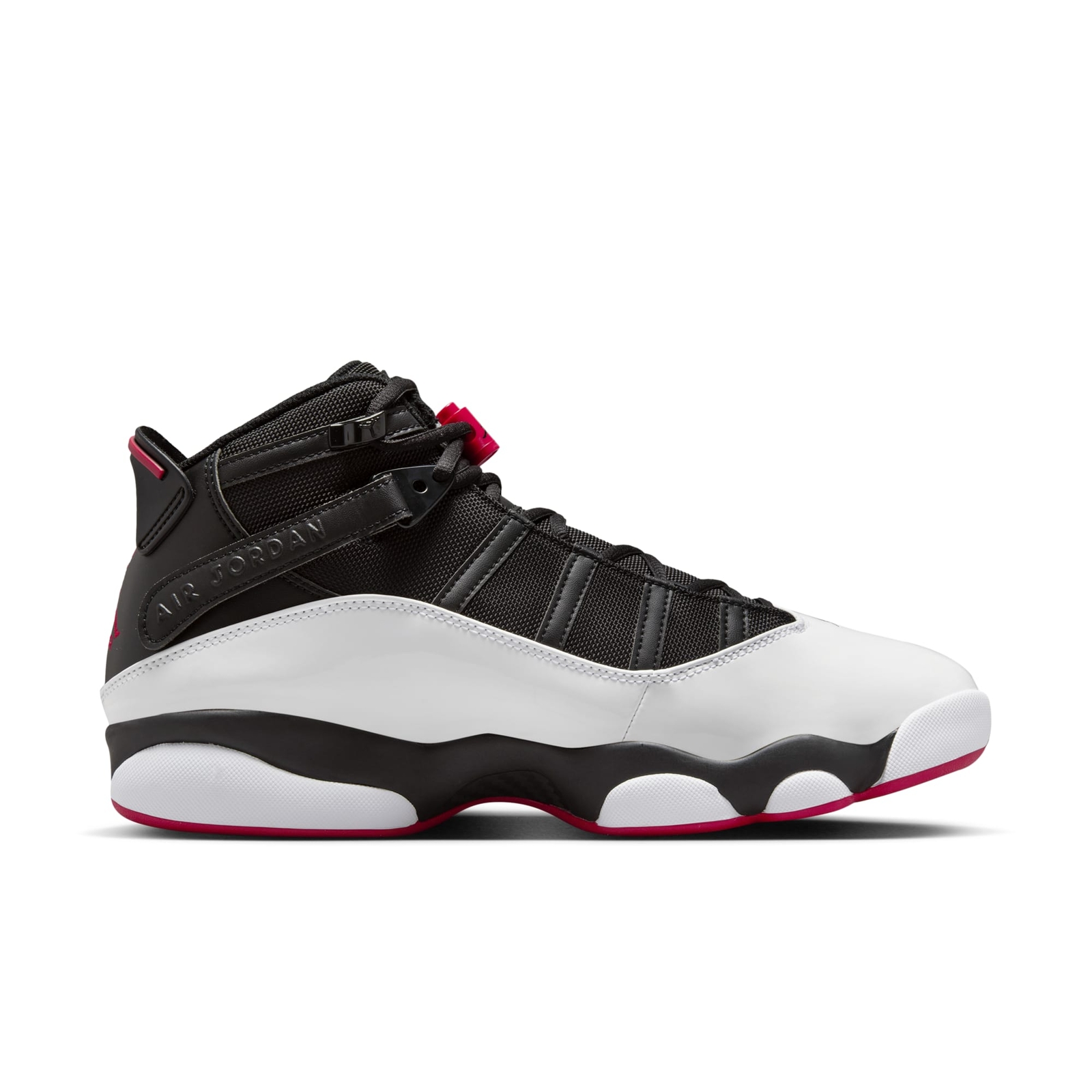 [322992-067] Mens Air Jordan RETRO 6 RINGS 'BLACK WHITE VARSITY RED' | eBay